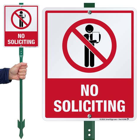 No Soliciting Signs For Businesses And Homes Signs For Yard