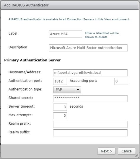 Vgarethlewis Integrating Vmware Horizon With Azure Multi Factor