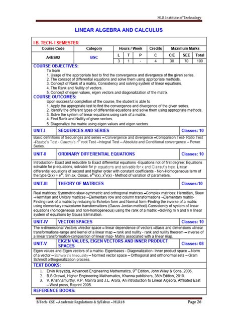 Linear Algebra And Calculus Pdf Matrix Mathematics Linear Map