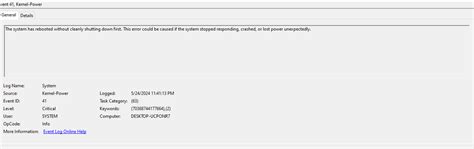 Problems With Kernel Power Error 41 R Pchelp