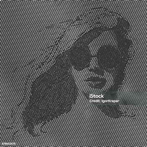 태양 안경 팝 아트 벡터 일러스트와 함께 젊은 여자 또는 여 자가 그래픽 초상화 사람 얼굴에 대한 스톡 벡터 아트 및 기타 이미지 사람 얼굴 실루엣 인물 사진