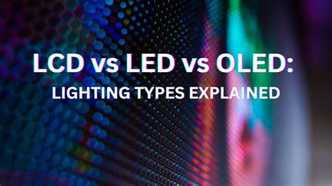 LCD Vs LED Vs OLED Lighting Types Explained