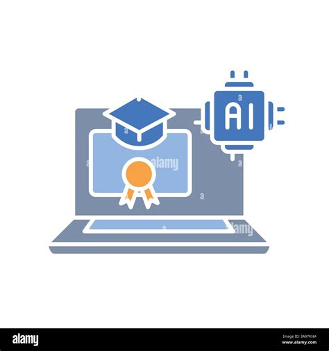 Ai In Education Line Icon Vector Isolated Element Editable Stroke Stock Vector Image And Art Alamy