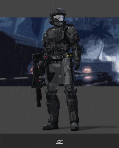Halo Odst By Gc Conceptart On Deviantart