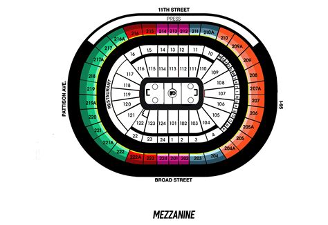 Spectrum Center Seating Chart With Rows And Seat Numbers