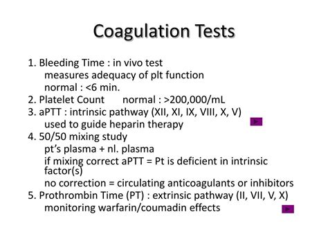 Coagulation Test