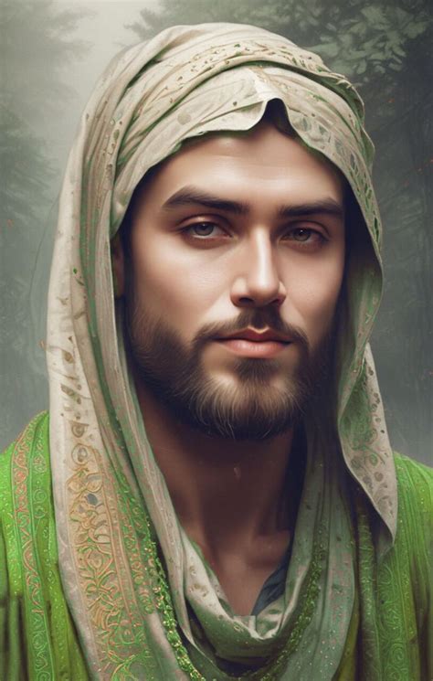صورة بالذكاء الإصطناعي للإمام الحسين عليه السلام🌿