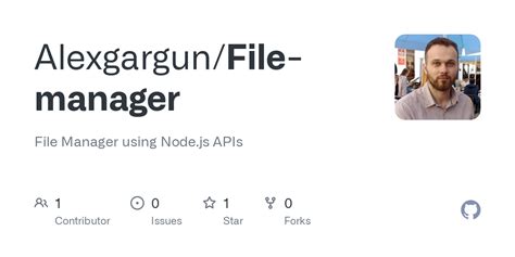 github alexgargun file manager file manager using node js apis