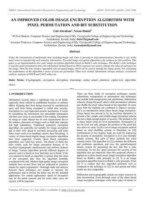 An Improved Color Image Encryption Algorithm With Pixel Permutation And