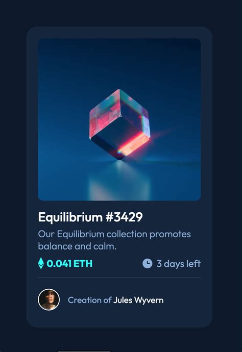 Github Krmkayabasi Frontendmentor Nftcard Its A Solution Of Frontend Mentor Project Nft Card