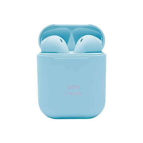 Fone De Ouvido Oex Candy Tws Bluetooth Azul Claro Sem Fio