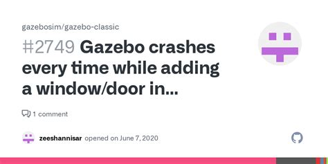 Gazebo Crashes Every Time While Adding A Window Door In Building Editor Issue