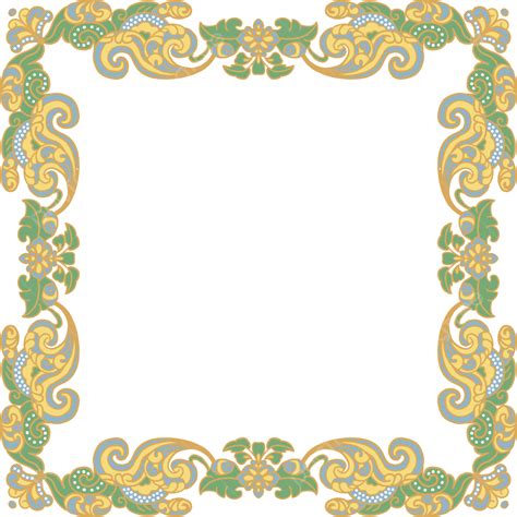 손으로 그린 중국 길조 구름 패턴 테두리 샹윤 빈티지 꽃들 Png 일러스트 및 Psd 이미지 무료 다운로드 Pngtree