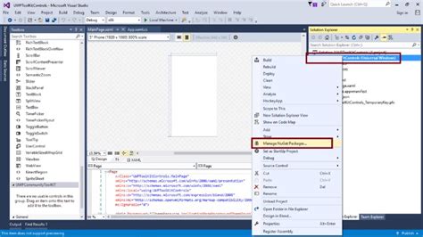 Adding Uwp Toolkit Controls In Universal Application Development