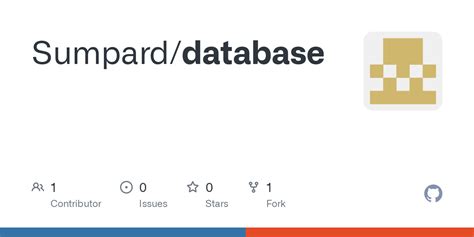 GitHub Sumpard Database