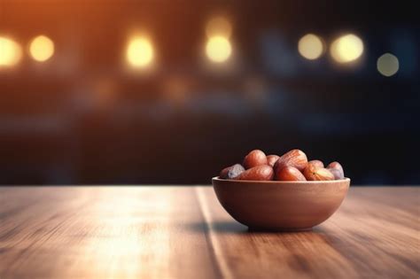 Premium Ai Image Dates Fruit On Table Generate Ai