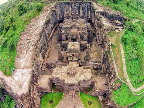 Ellora Caves Kailasa Temple And Its Monumentsmaharashtra