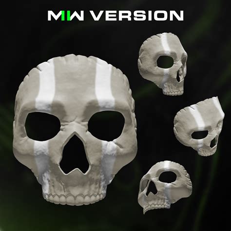 Stl File Mw2warzone Ghost Mask V20 👻・3d Printable Model To Download・cults