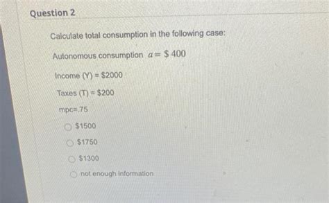 Solved Calculate Total Consumption In The Following Case Chegg