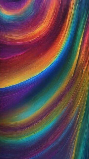 Premium AI Image Rainbow Aurora Abstract Background