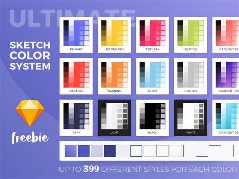 Sketch Color System Freebie Download Sketch Resource Sketch Repo