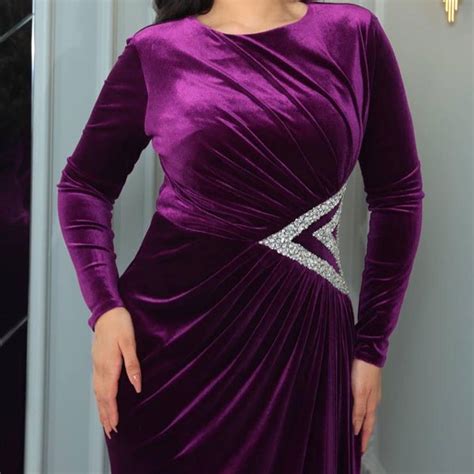 مدل پیراهن آستین بلند لباس مجلسی آستین دار دخترانه