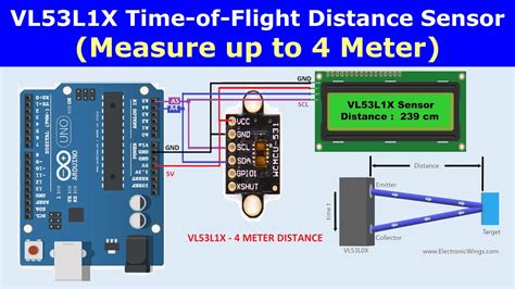 Arduino Uno Oled Vl53l1x 4 Meter Distance Adafruit Vl53l1x Time Of Flight Distance Sensor