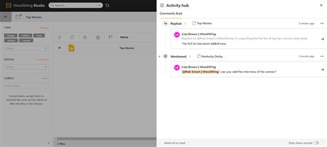 Managing Your Comments In Studio Home