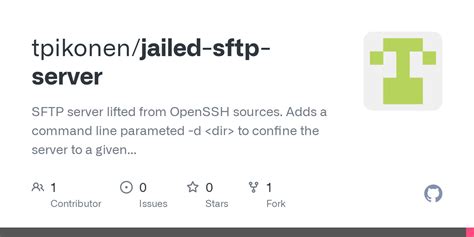 Github Tpikonenjailed Sftp Server Sftp Server Lifted From Openssh Sources Adds A Command