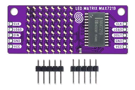 Max7219 Board 8x8 Led Matrix Purple