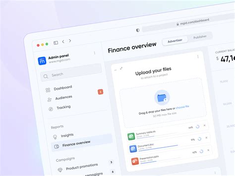 Drag And Drop File Uploader By Maksym Kobets For Mgid On Dribbble