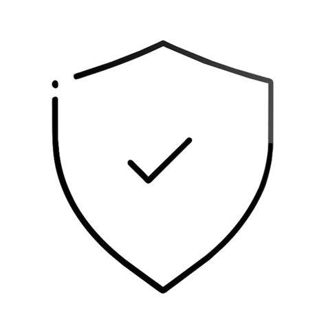 Shield Icon Outline Gradient Premium Ai Generated Vector