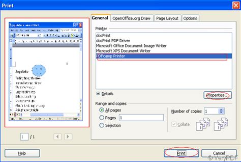 How To Print Openoffice Draw To Pdf File Verypdf Knowledge Base