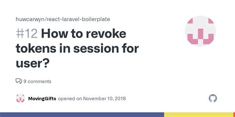 How To Revoke Tokens In Session For User · Issue 12 · Huwcarwynreact