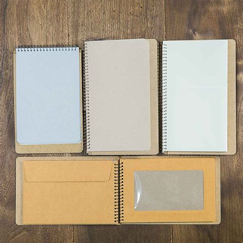 Midori Spiral Notebook 4 Pack Paper Drop