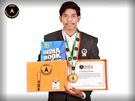 Kotha Loknadh Appreciation India Book Of Records