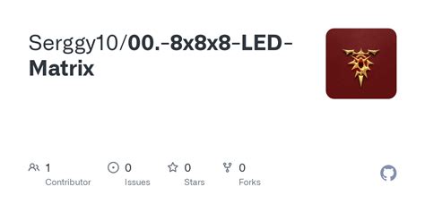 GitHub Serggy10 00 8x8x8 LED Matrix