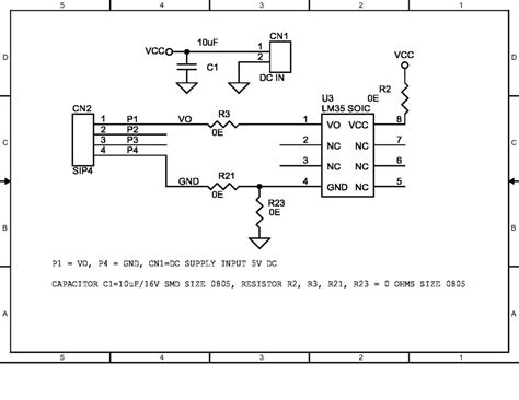 Schematic Lm35 Example Electronics