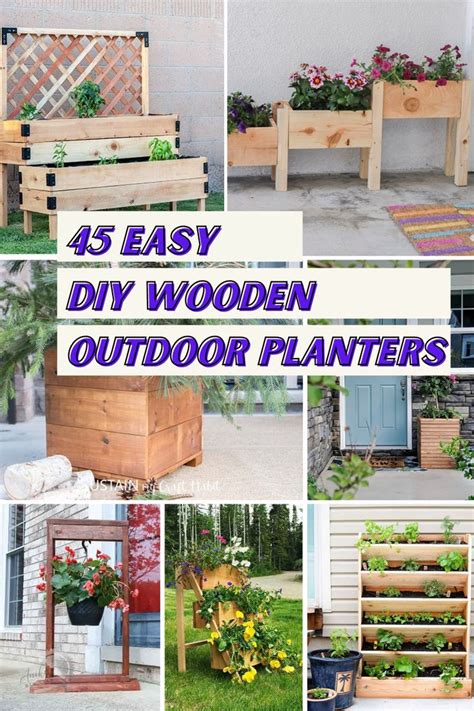 45 Easy And Amazing Diy Wooden Planter Box Ideas You Can Make Diy Wooden Planters Diy Wood