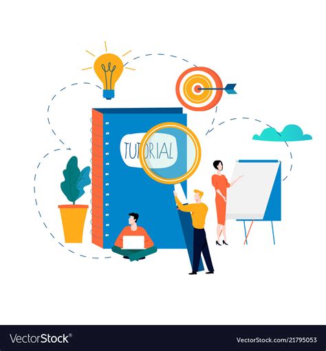 Professional Training Education Tutorials Vector Image