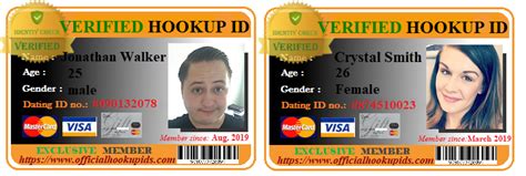 OFFICIAL HOOKUP ID FREE HOOKUP ID BADGE VERIFICATION