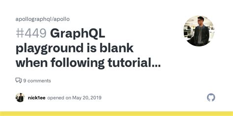 graphql playground is blank when following tutorial to build up schema · issue 449