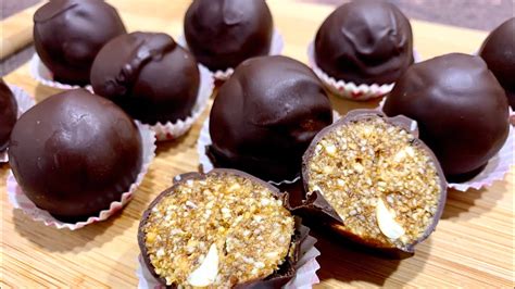 Домашни шоколадови бонбони с ядки и сушени плодове Домашние конфеты