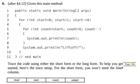 Solved After Given This Main Method Public Chegg