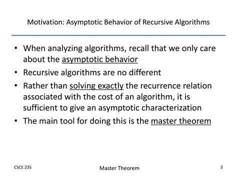 Ppt Master Theorem Powerpoint Presentation Free Download Id6834870