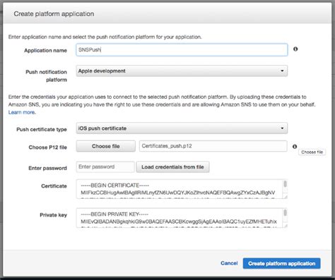 Amazon Sns Push Notification Setup For Ios Application Using Sailsjs