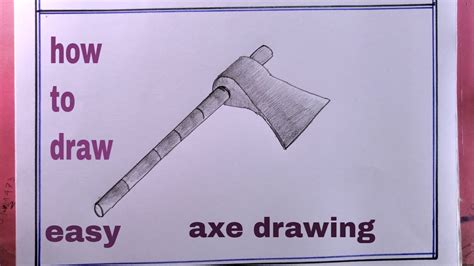 Axe Drawing With Color At Leo Bunker Blog
