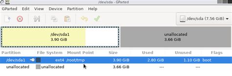 Ext4 Shrink Partition With Gparted Unix Linux Stack Exchange