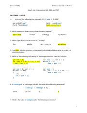 CS255 HW 5 Worksheet CS255 HW 5 Professor Jason Isaac Halasa JavaScript Programming With XML