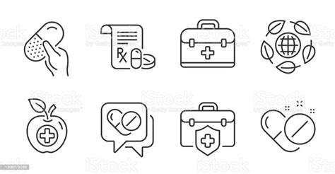 응급 처치 캡슐 알약 및 에코 유기농 아이콘 세트 의료 보험 의료 약물 징후 벡터 0명에 대한 스톡 벡터 아트 및 기타 이미지 0명 건강관리와 의술 구급차 Istock